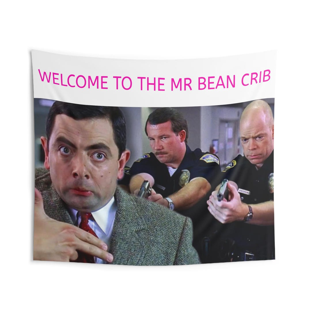 Mr Bean Flag Tapestry Wall Hanging Decor, Home Bedroom Living Room Dorm ...