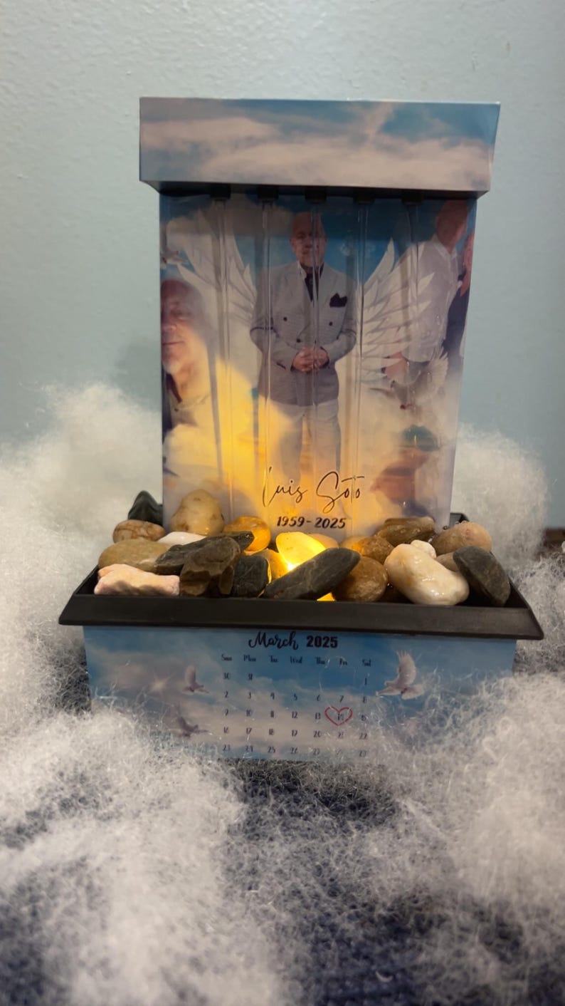 Desktop Memorial Water Fountain - Etsy