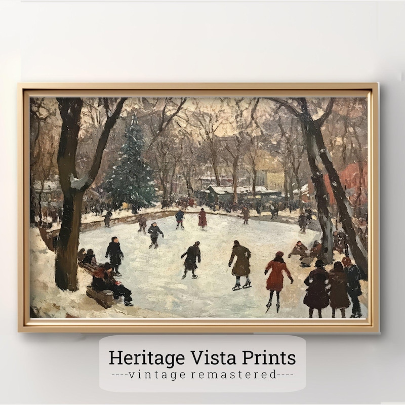 Ice Skating Art - Etsy