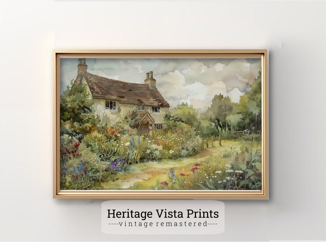 Cozy Cottage Prints & Illustration | English Cottage Prints | Quaint ...