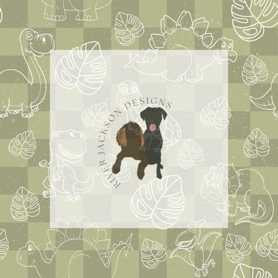 Dinosaur Check Seamless File - Etsy
