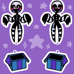 FNAF Five Nights at Freddys Acrylic Keychains - Puppet and the ...