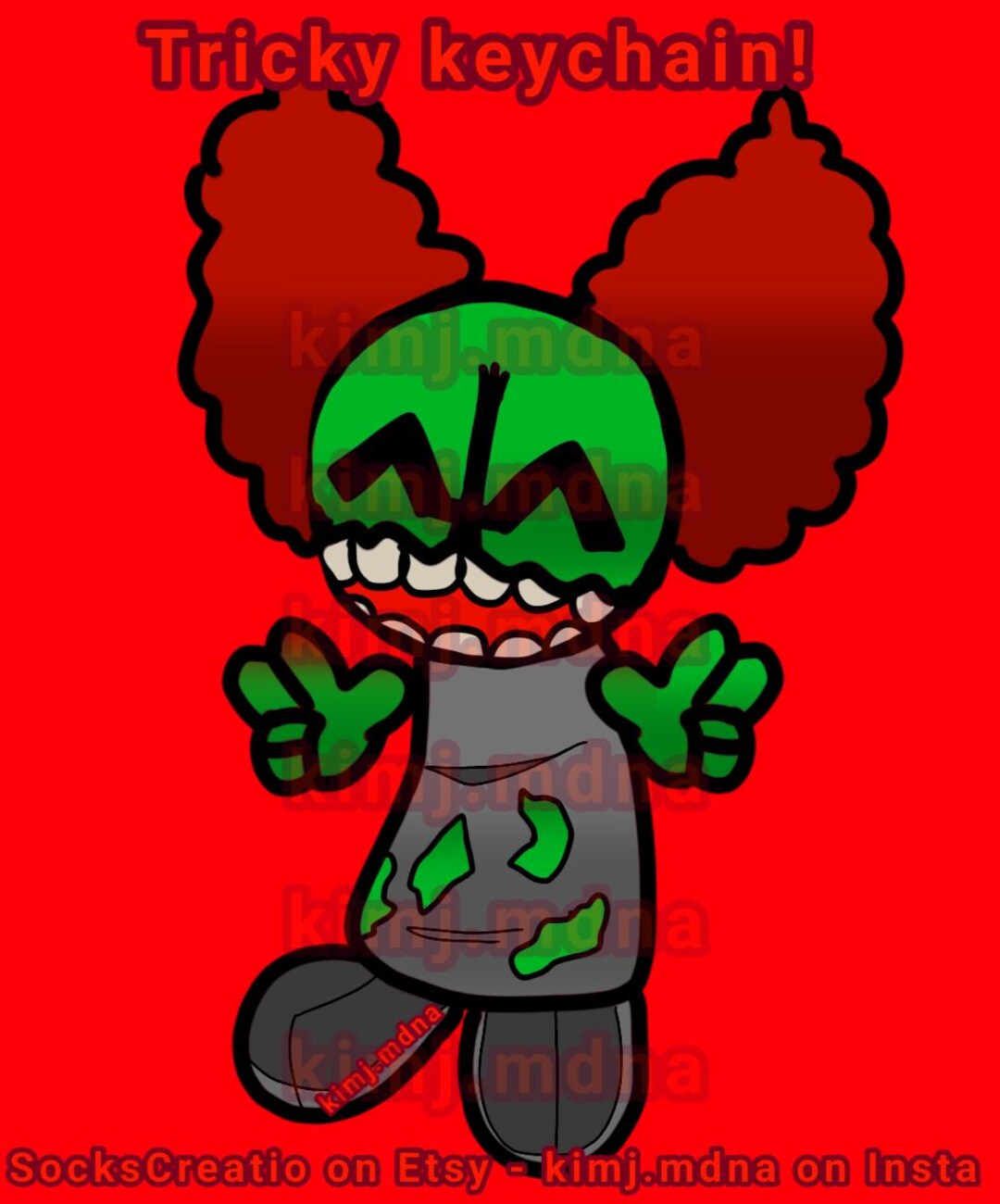 Tricky the Clown Acrylic Keychain Different Designs Double-sided ...