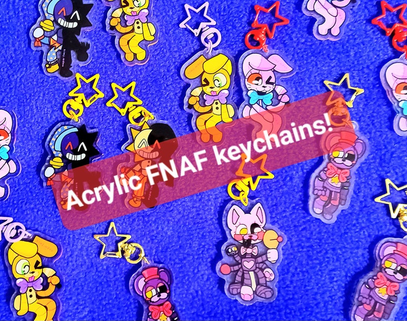 FNAF Acrylic Keychains Double-sided Five Nights at Freddys Keychain ...