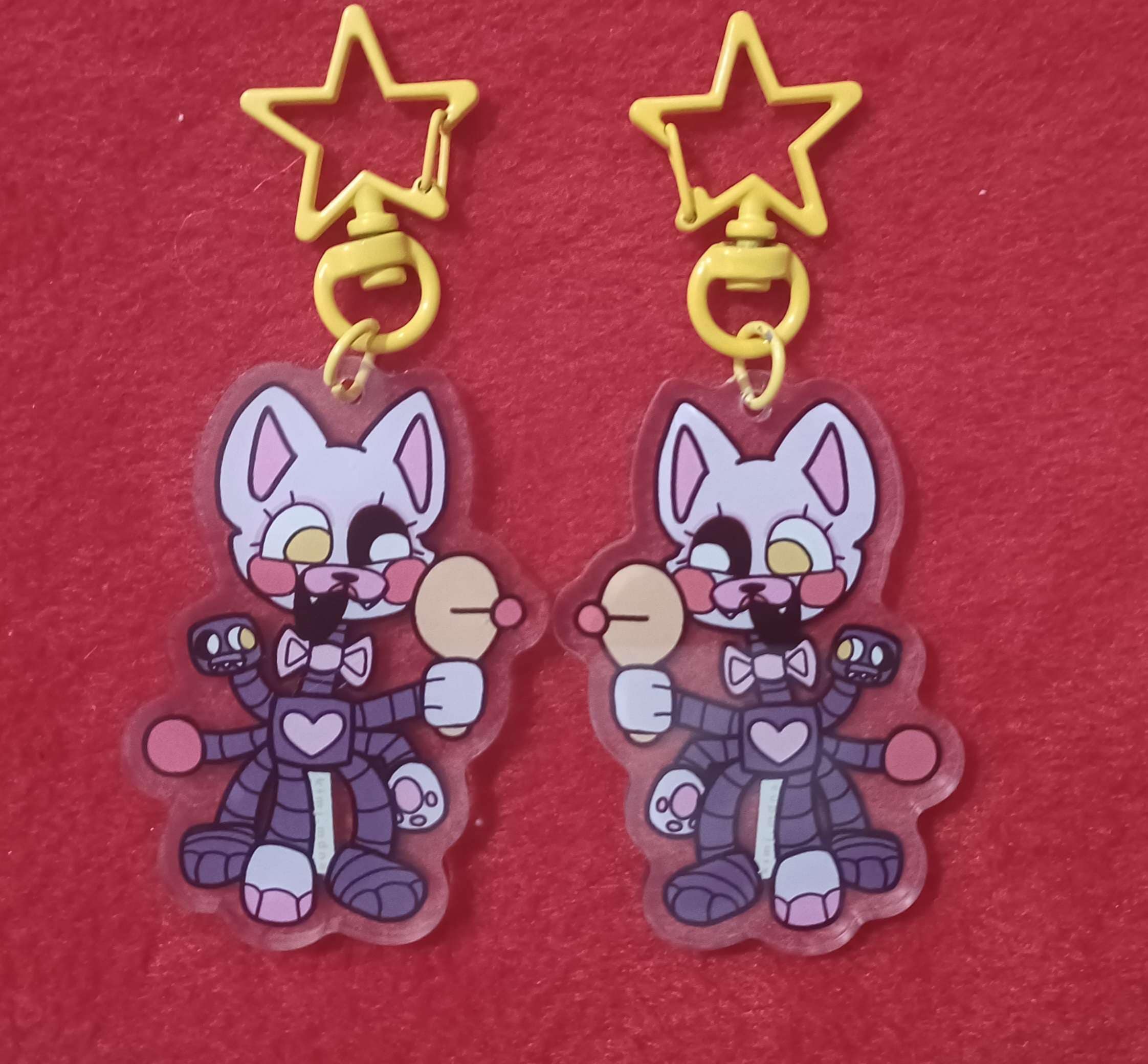 FNAF Acrylic Keychains Double-sided Five Nights at Freddys Keychain Mangle Springbonnie Vanny ...