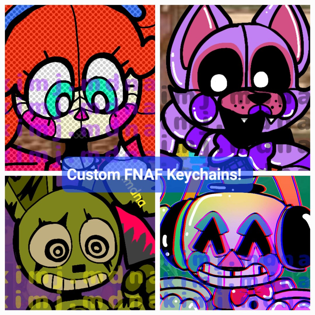 PART 2!! - FNAF Acrylic Keychains Double-sided Five Nights at Freddys ...