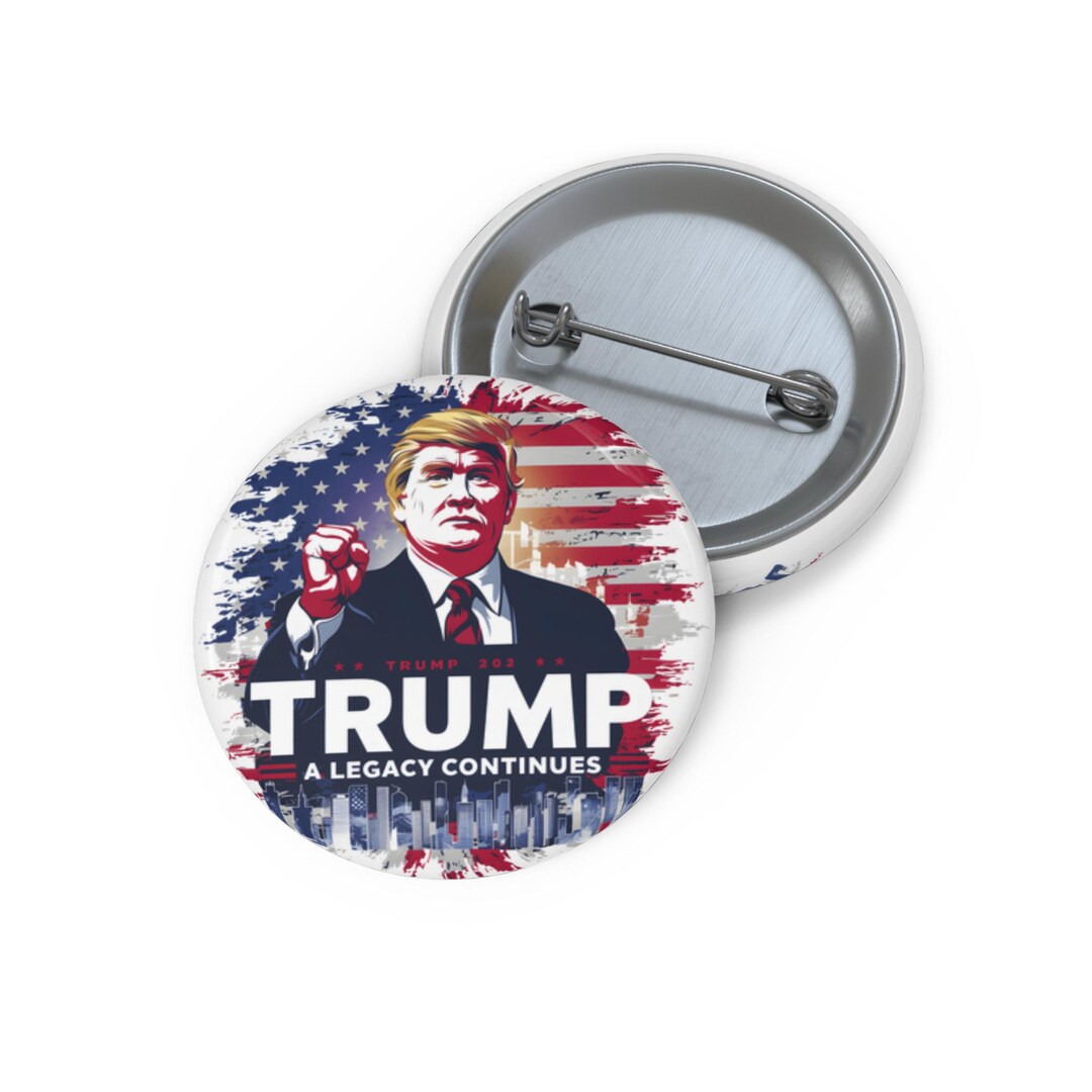 Trump 2024 Legacy Pin MAGA Supporter Pin Button Pro Trump 2024 Button ...