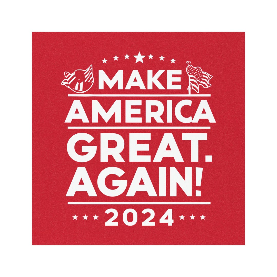 MAGA 2024 Car Magnets Pro Trump 2024 Republican Fan Donald Trump ...