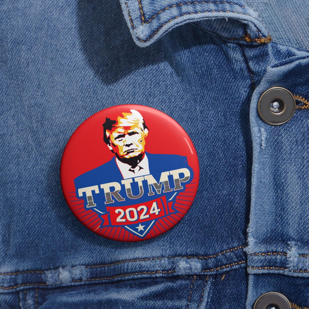 Trump 2024 Election Pin - MAGA Supporter Lapel Pin - Pro Trump 2024 ...