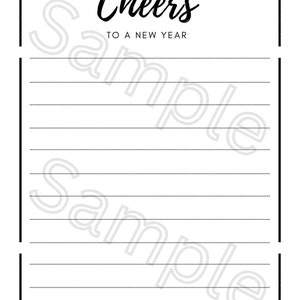 New Years Resolution List Template Pack Value Bundle Goals Plans Ideas ...