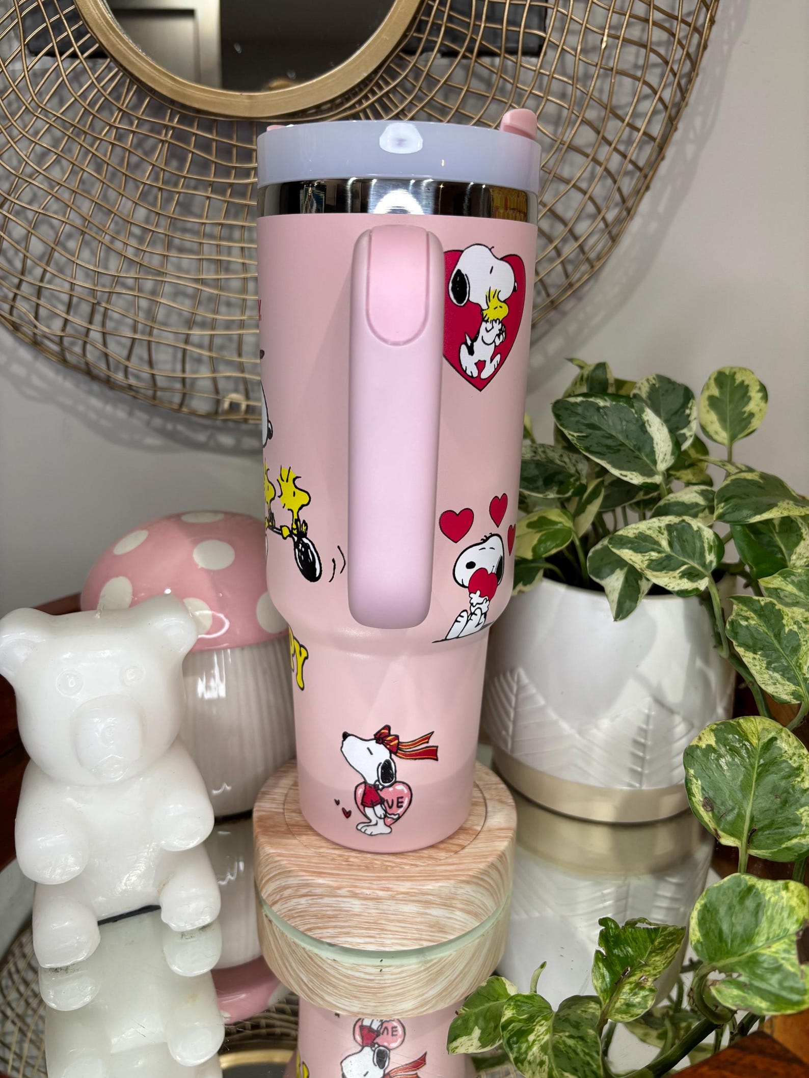 Snoopy and Woodstock Custom Printed Stanley 40oz Tumbler - Etsy