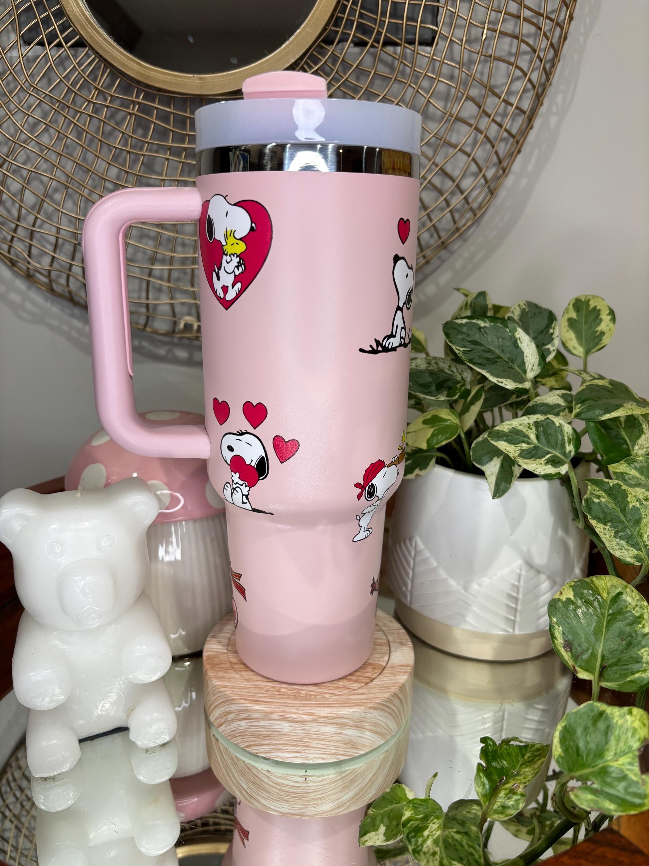 Snoopy and Woodstock Custom Printed Stanley 40oz Tumbler - Etsy
