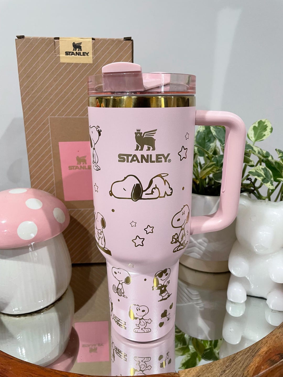 Snoopy 40oz Stanley Tumbler/custom Made Laser Engraved With Optional ...