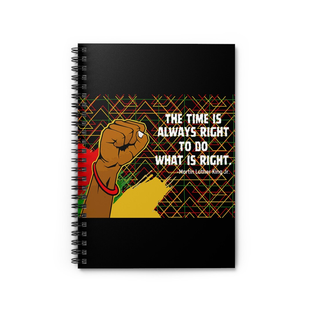 Black History, Martin Luther King Jr. Notebook. Ruled and Lined 6" by 8 ...