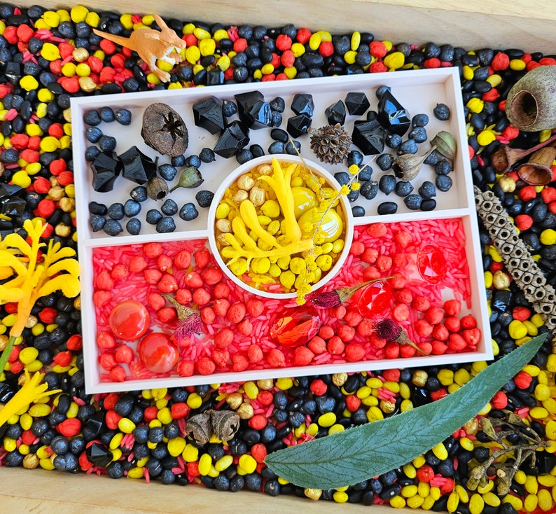Aboriginal Flag Sensory Play - Etsy Australia