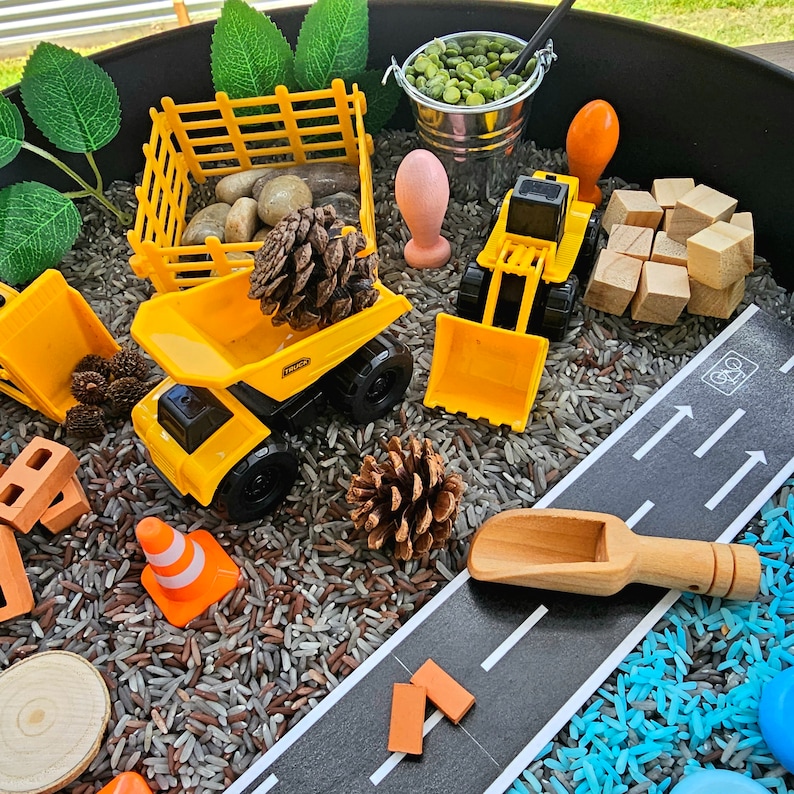 Construction Zone Sensory Play - Etsy UK