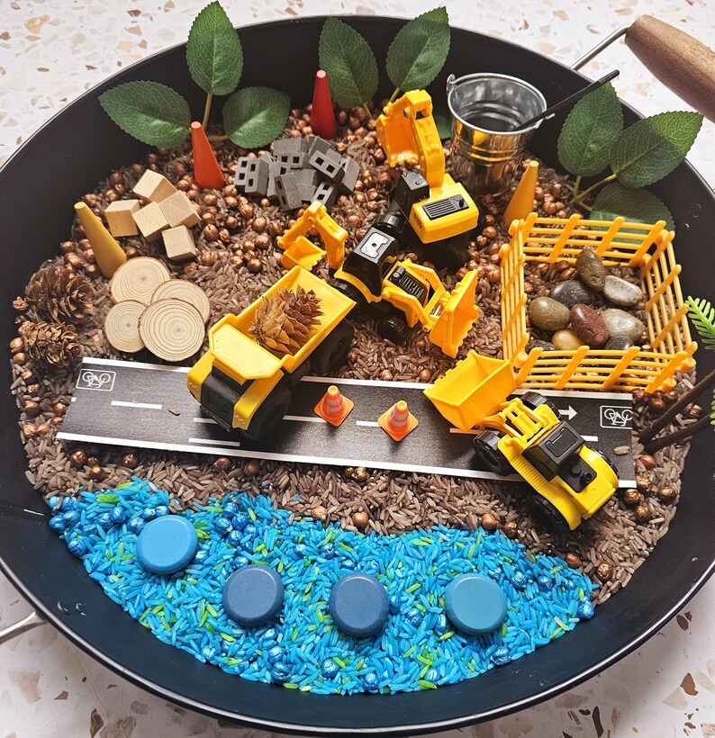 Construction Zone Sensory Play - Etsy UK