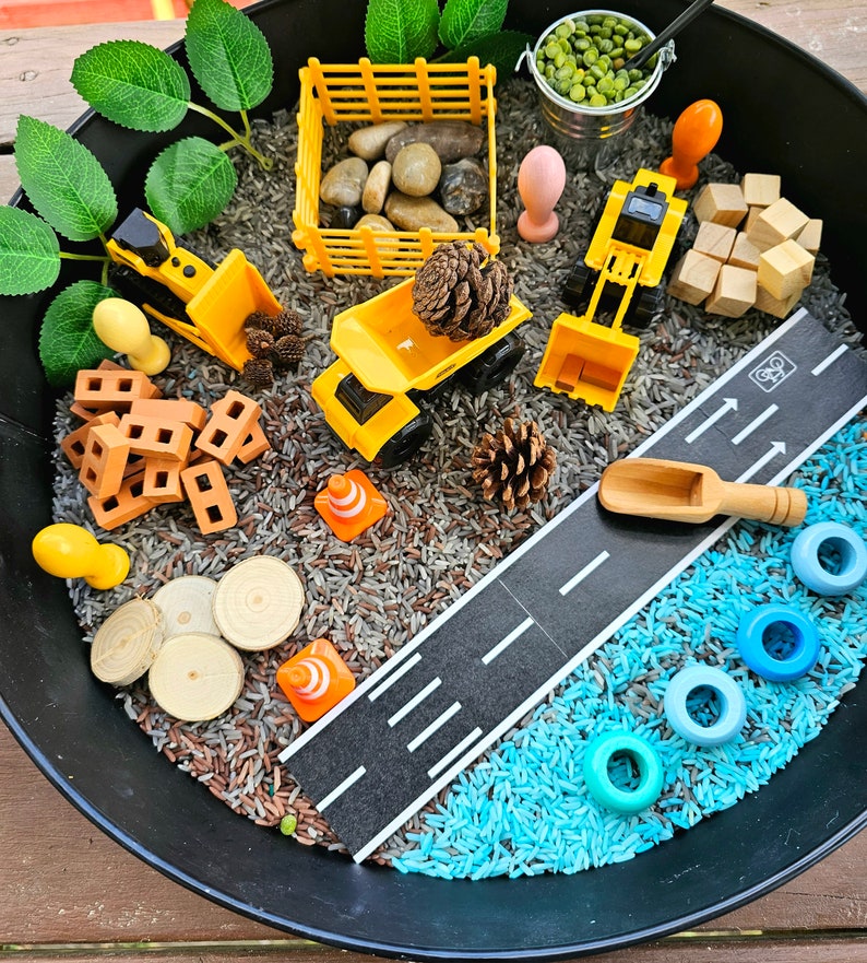 Construction Zone Sensory Play - Etsy UK
