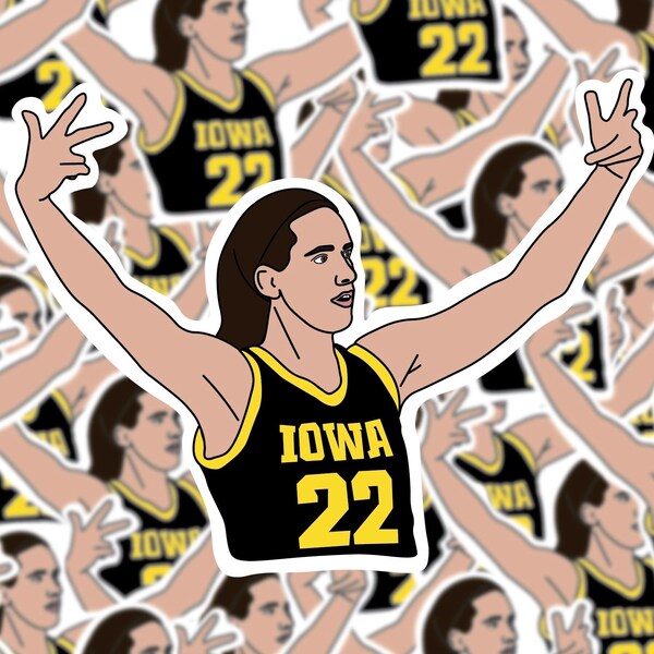 Caitlin Clark Stickers - Etsy