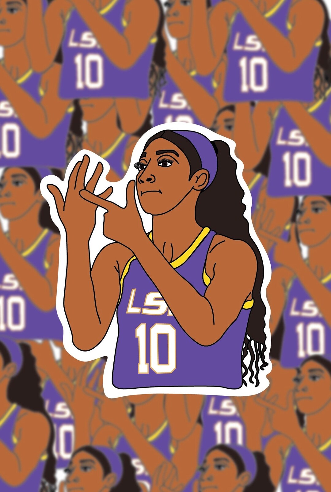 Angel Reese Sticker - Etsy