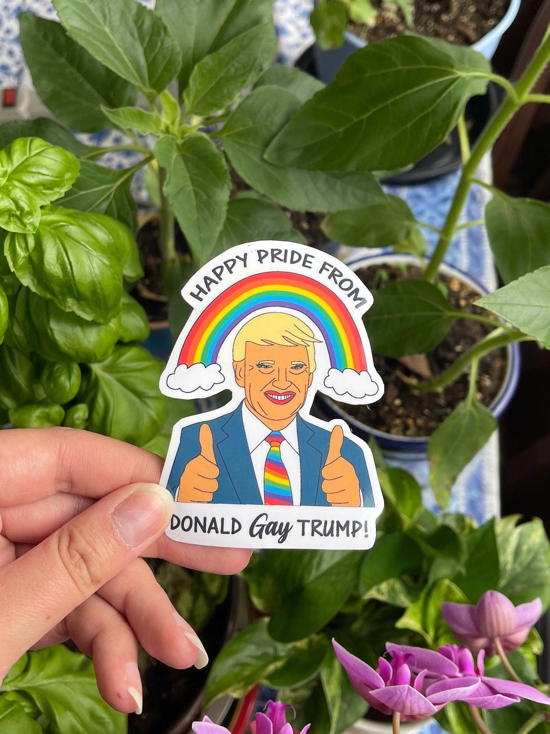 Funny Donald Gay Trump Pride 2024 Sticker - Etsy