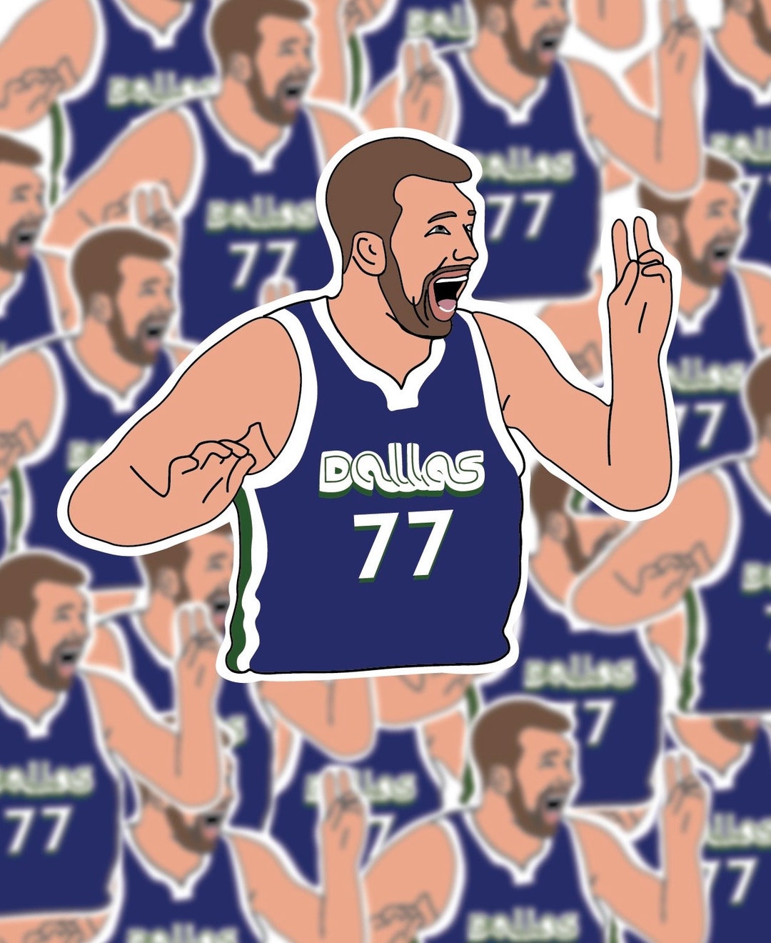 Luka Doncic Dallas Mavericks Sticker - Etsy