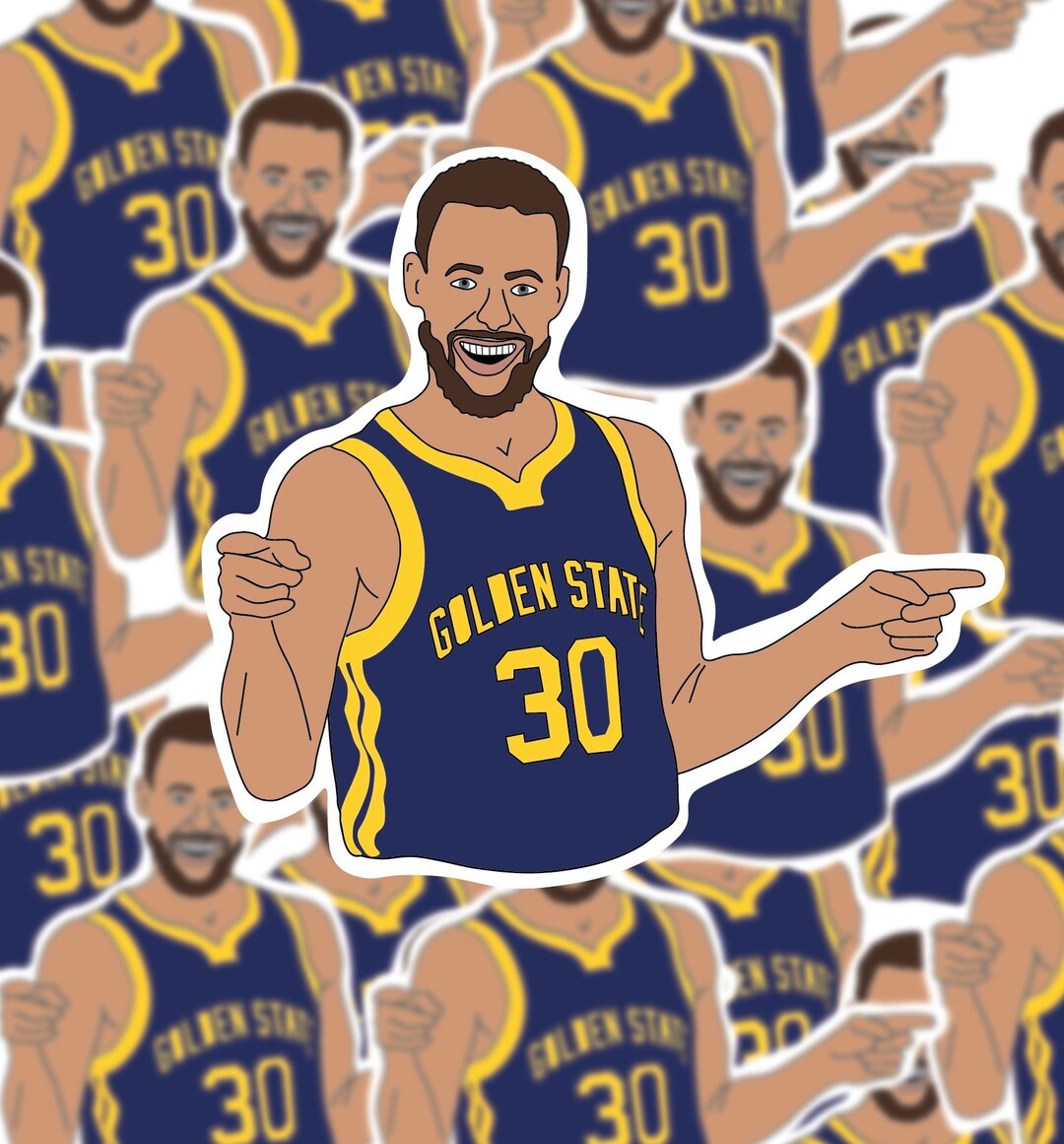 Steph Curry Golden State Warriors Basketball Sticker - Etsy