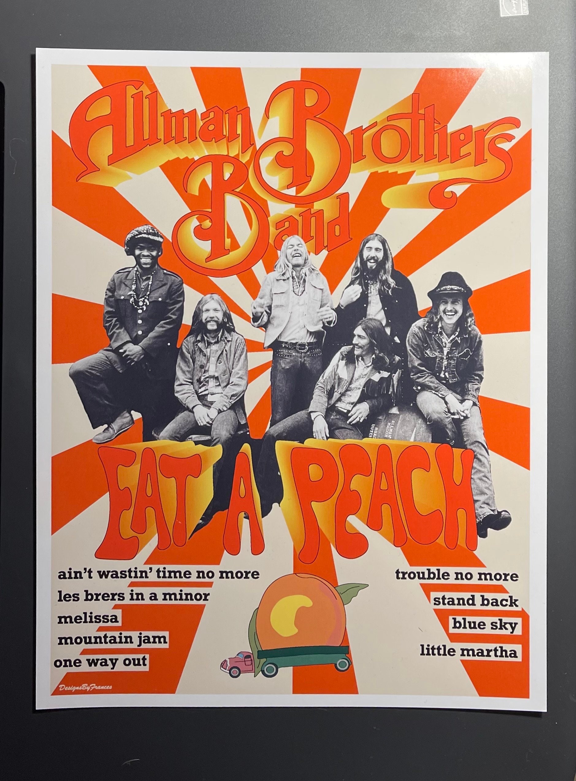 Allman Brothers Band Poster | Eat a Peach Poster | Glossy Poster ...