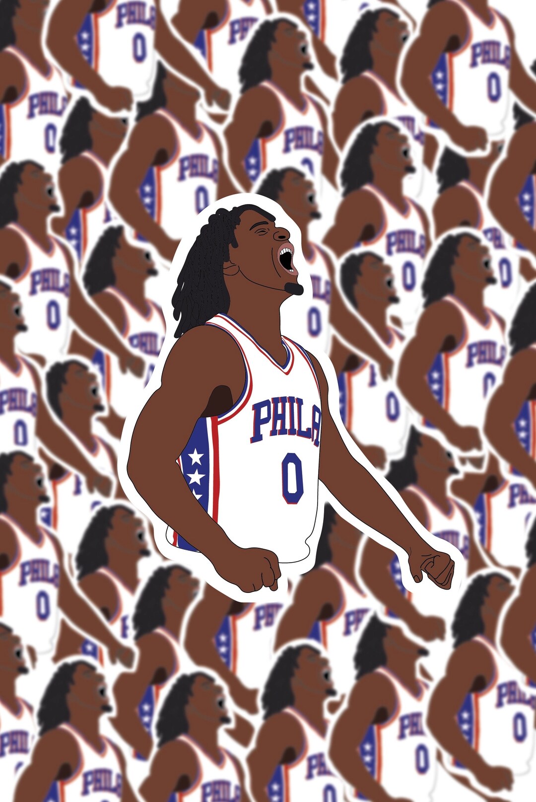 Tyrese Maxey Philadelphia 76ers Sticker - Etsy