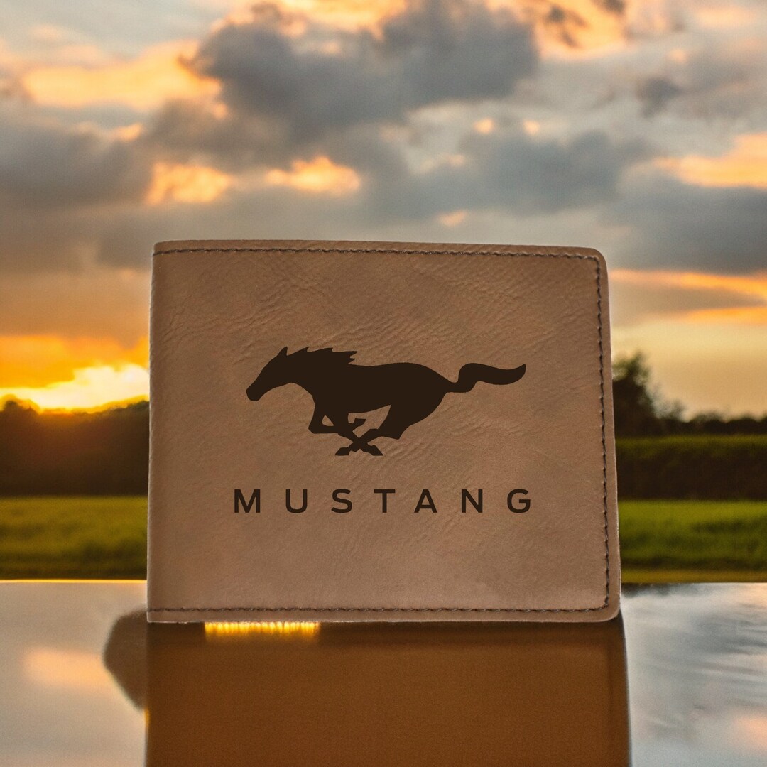 Mustang Wallet, Wallet With Mustang Logo, Wallet for Mustang Lovers ...