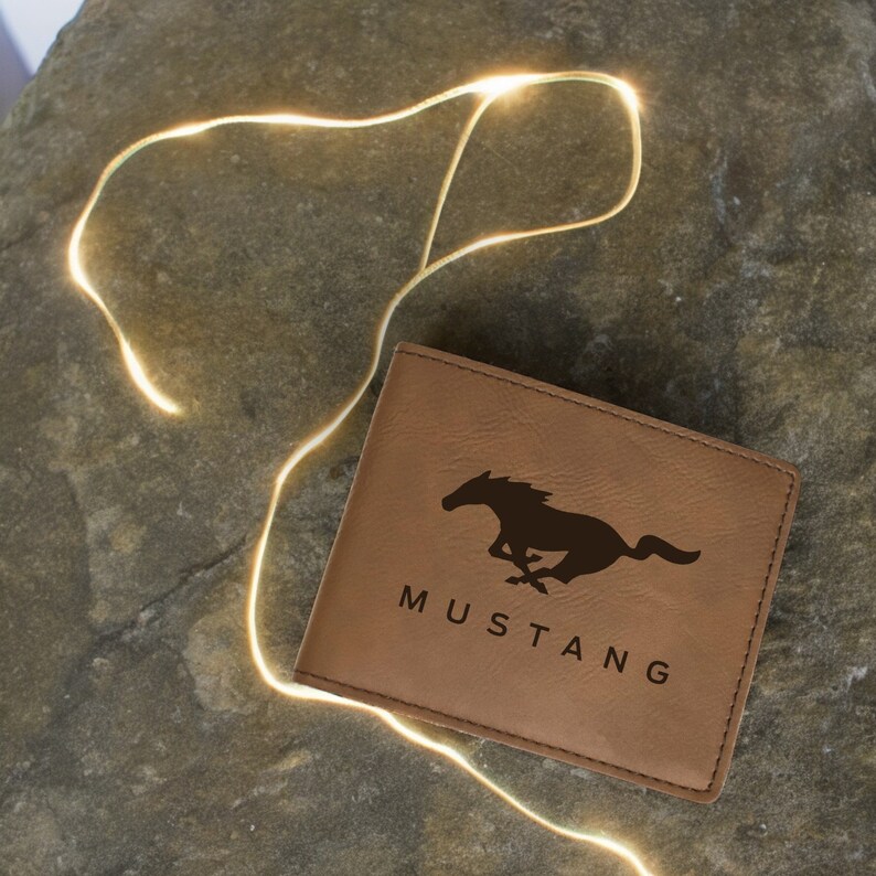 Mustang Wallet, Wallet With Mustang Logo, Wallet for Mustang Lovers ...