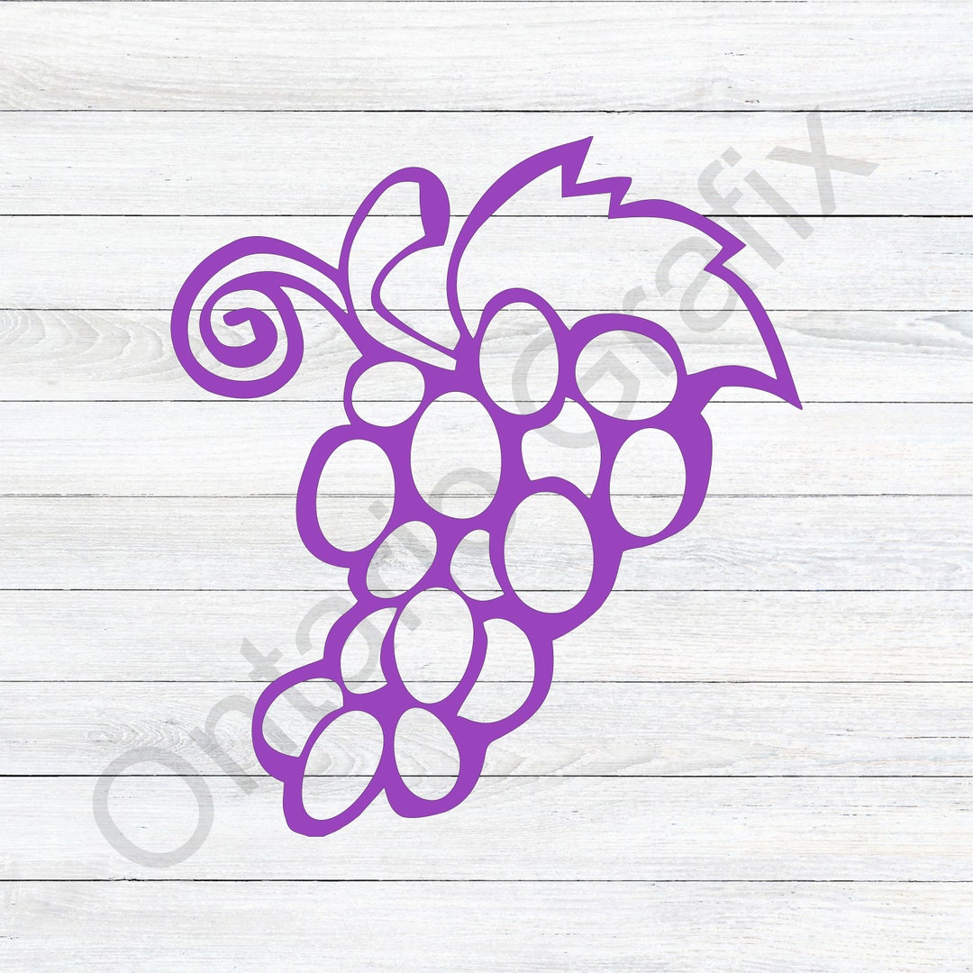 Grapes Svg, Grape Leaf SVG, Grape Leaves Svg, Wine Grapes Svg, Vineyard ...