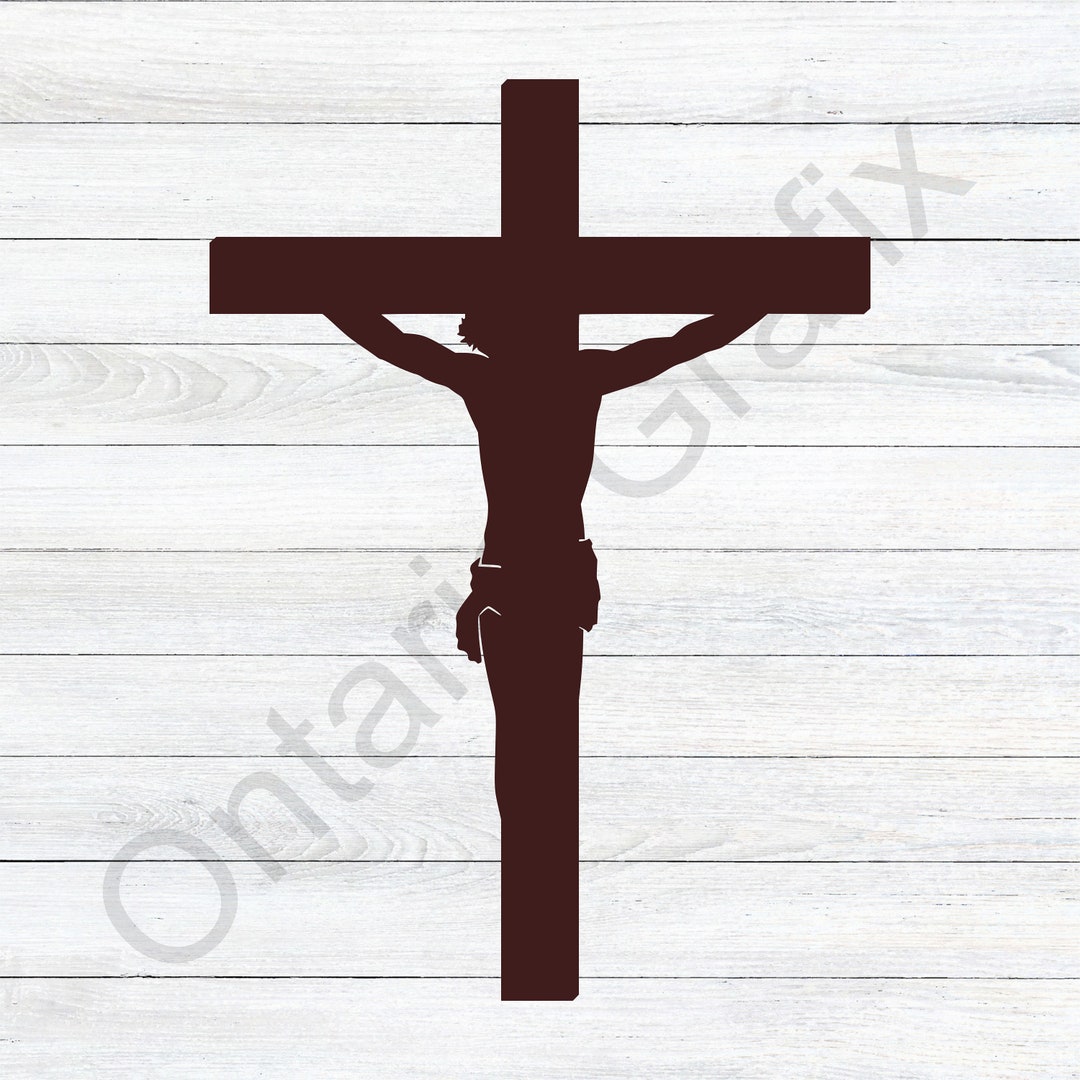 Jesus on Cross Svg, Jesus Silhouette Svg, Jesus Crucifix Svg, Calvary ...