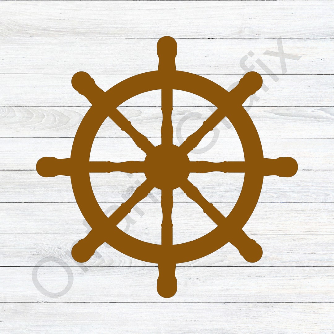 Ship Steering Wheel SVG, Naval Clipart (digital Files) - Etsy