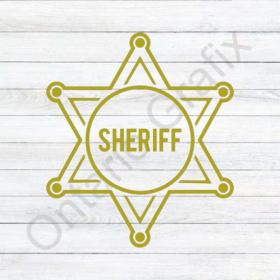 6 Point Sheriff Badge Clip Art