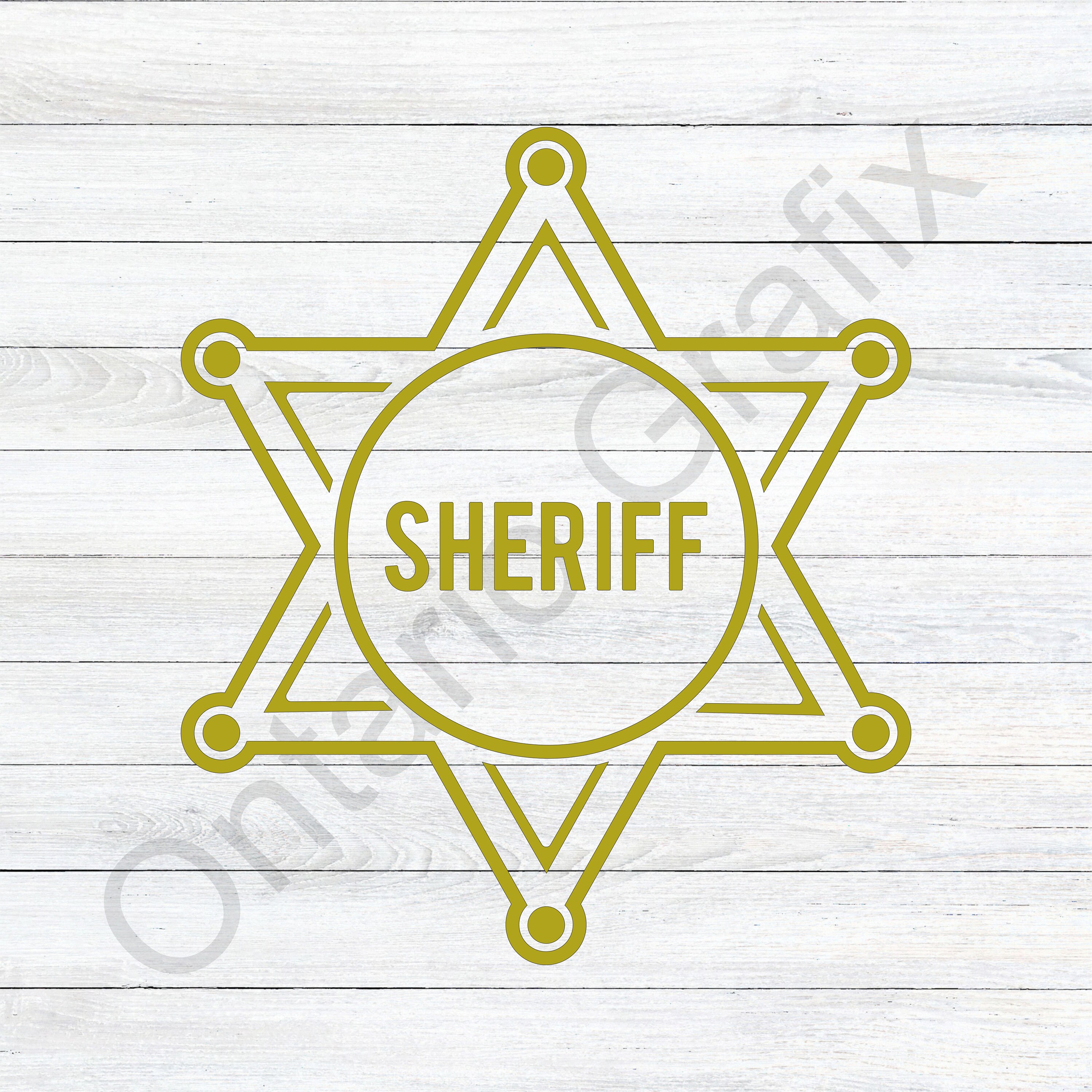 Sheriff Badge Svg, Police Badge Svg, Six Point Star Svg, Law ...