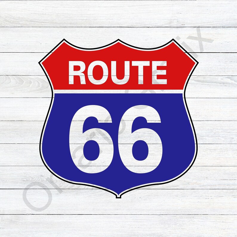 Route 66 Svg, Route 66 Highway, Route Svg, Highway Sign, Route Sign ...