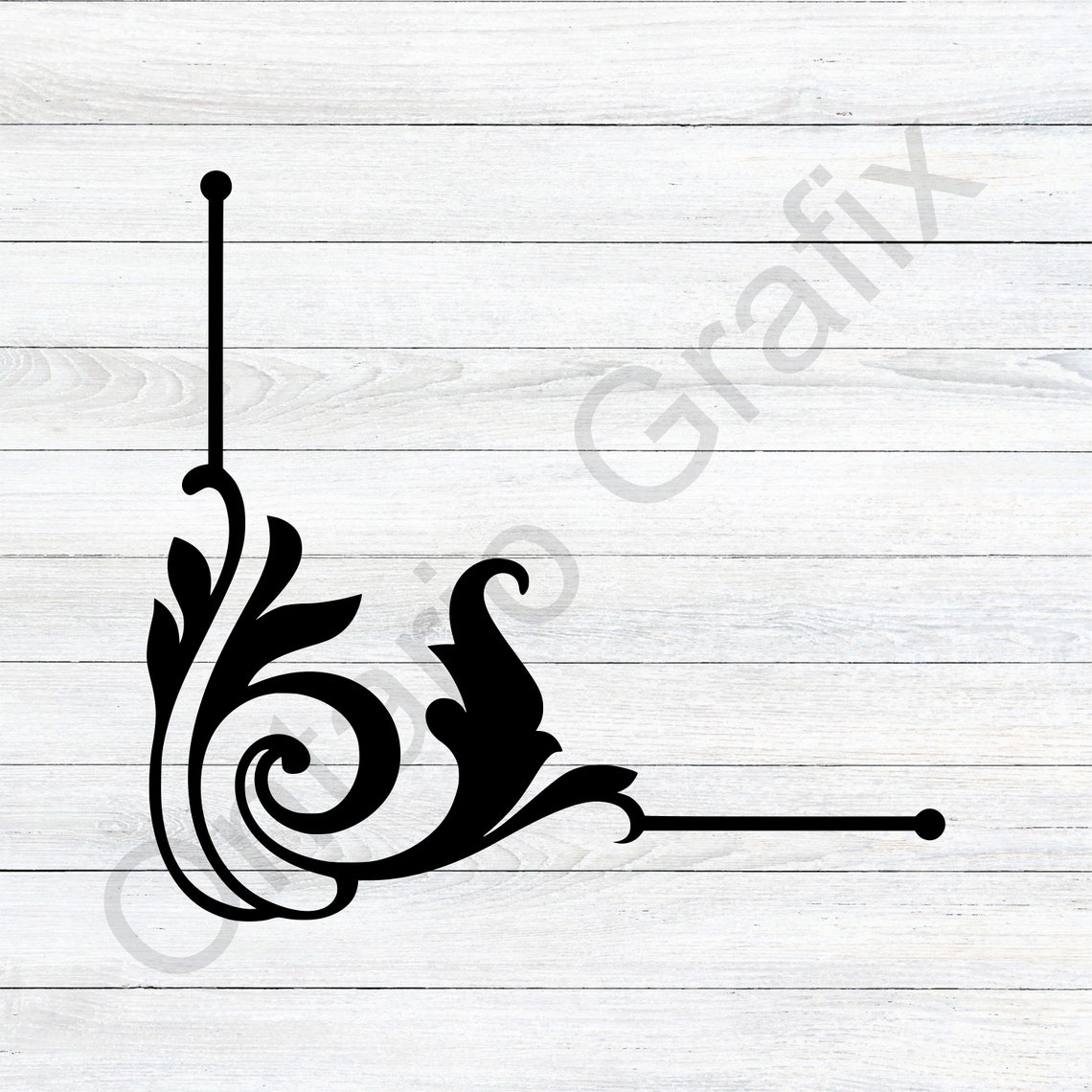 Corner Flourish Svg, Floral Frame Svg, Ornamental Corner Svg ...