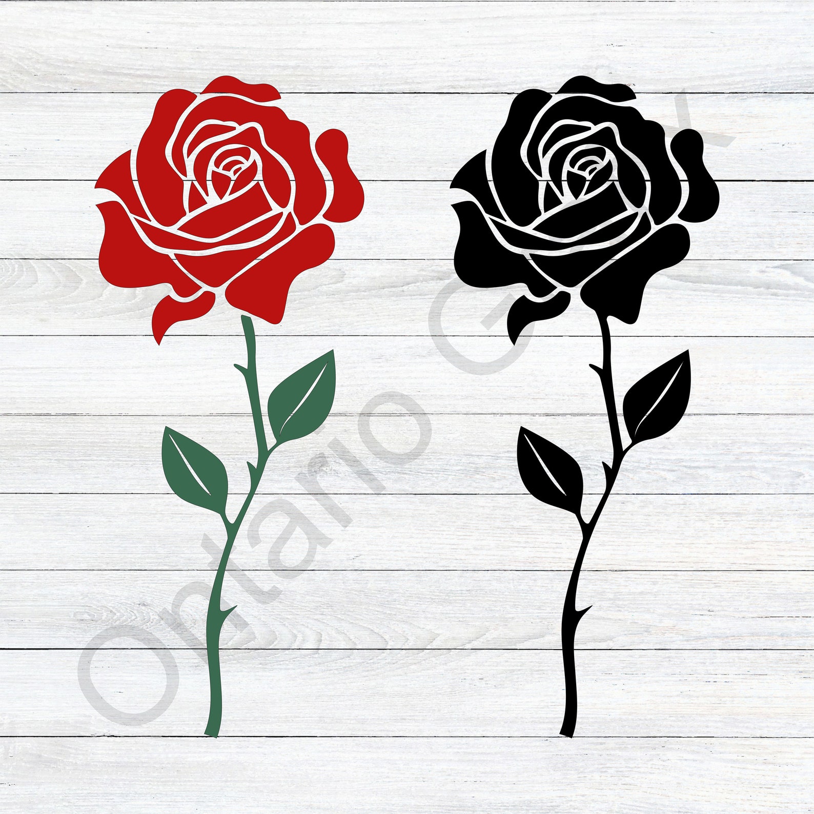 Rose Svg, Valentine's Day Svg, Black Rose Svg, Flower Svg, Floral Svg ...