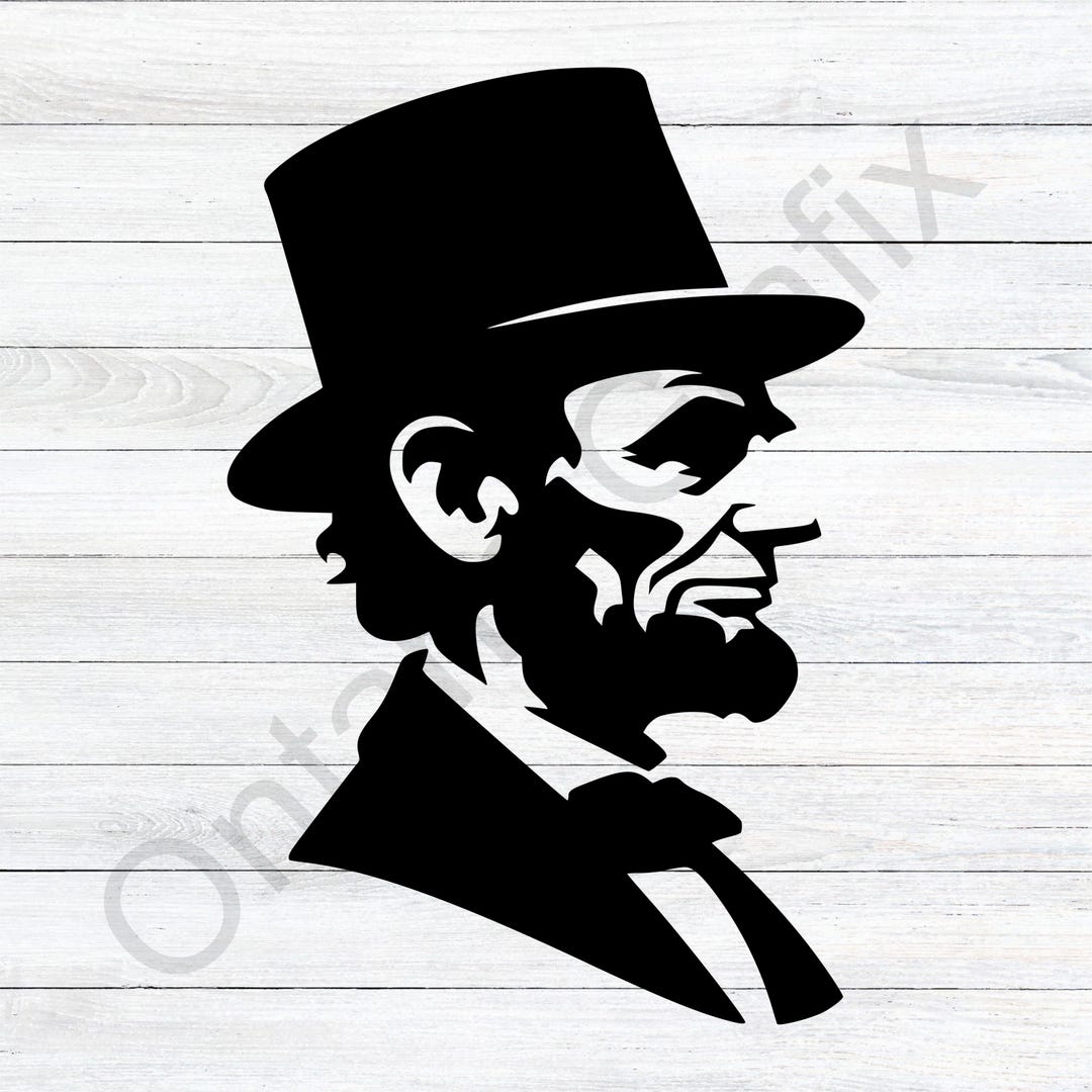 Abraham Lincoln SVG, Patriotic USA Clipart (digital Files) - Etsy