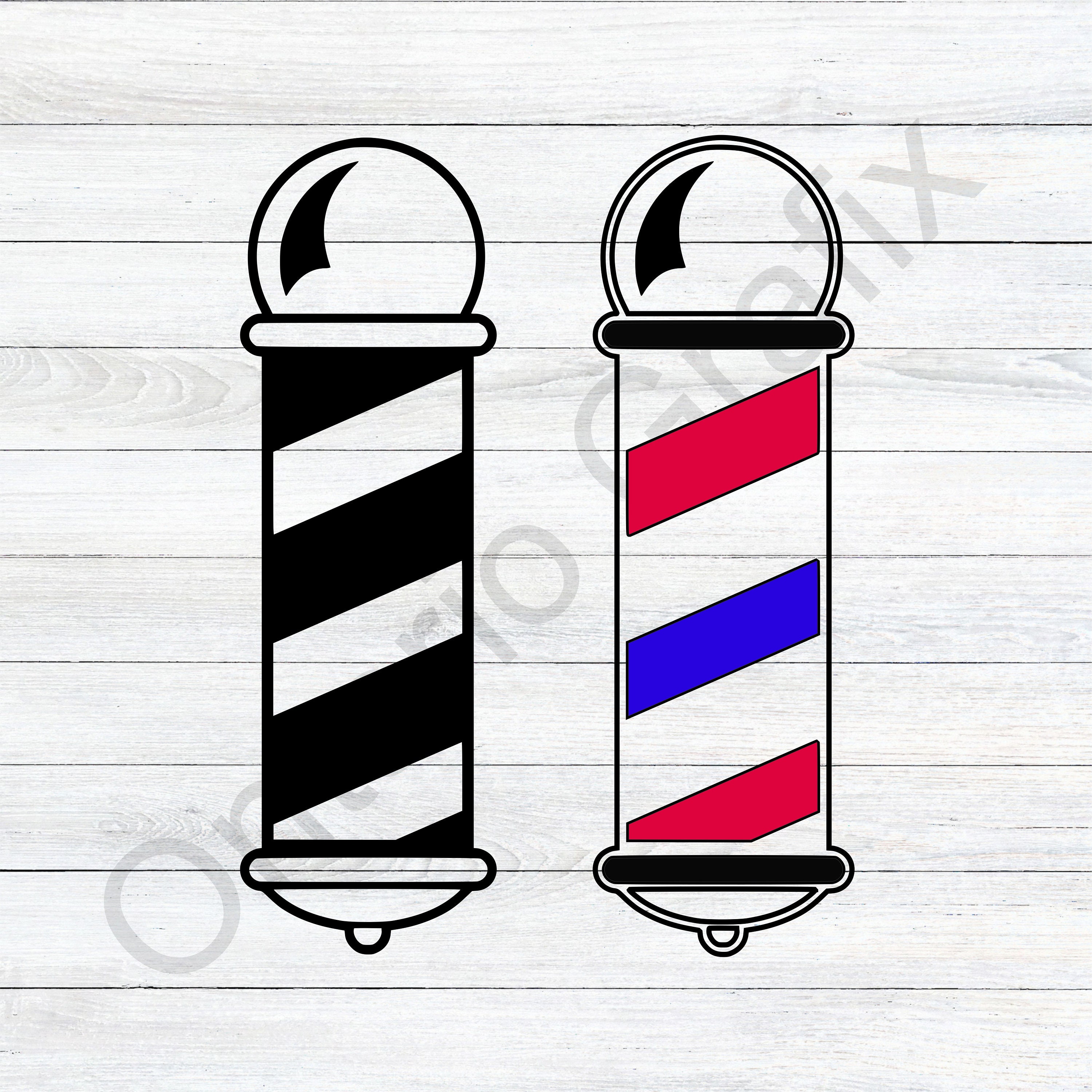 Barber Pole Svg, Barber Sign Svg, Hair Cut Svg, Hair Stylist Svg, Hair ...