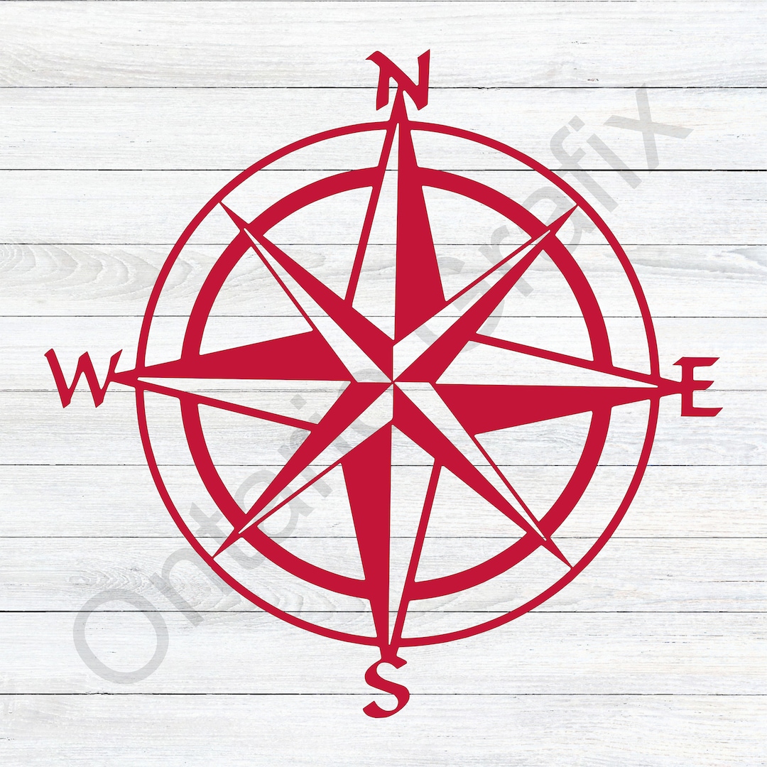 Compass Rose Svg, Nautical Compass SVG, Ship Compass, Naval Compass ...