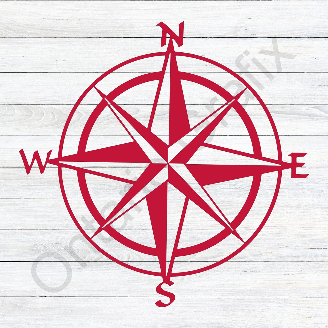 Nautical Compass Rose SVG, Ship Compass Clipart (digital Files) - Etsy