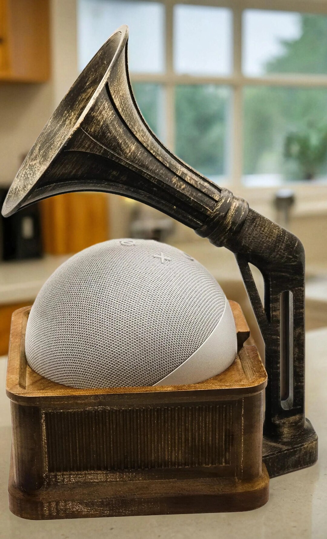 Vintage-inspired Gramophone Stand for Echo Dot 5th Gen (echo Sold ...