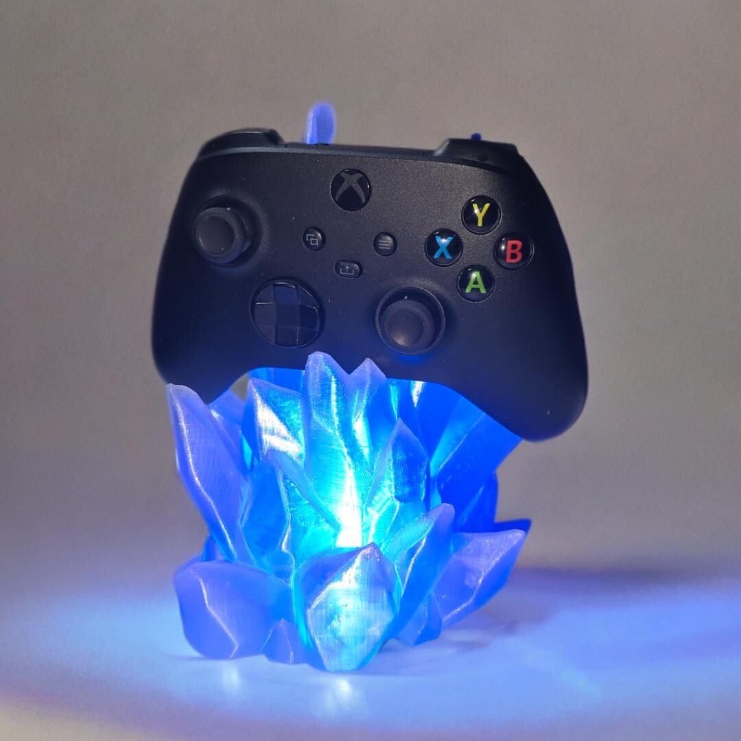 LED Controller Stand – Crystal - RGB Light up Gaming Holder for Xbox ...