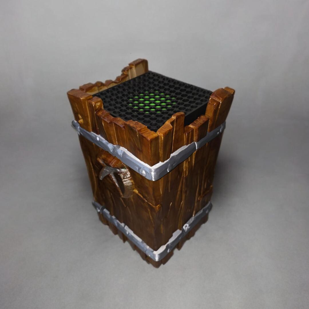 Xbox X Faceplate 3D Printed Vertical – Fantasy Console Cover – Medieval ...