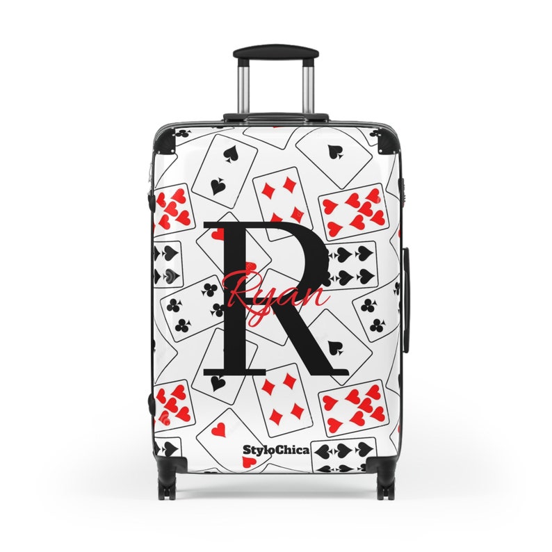 Personalized Playing Cards Design Suitcase Men and Women Hardshell ...