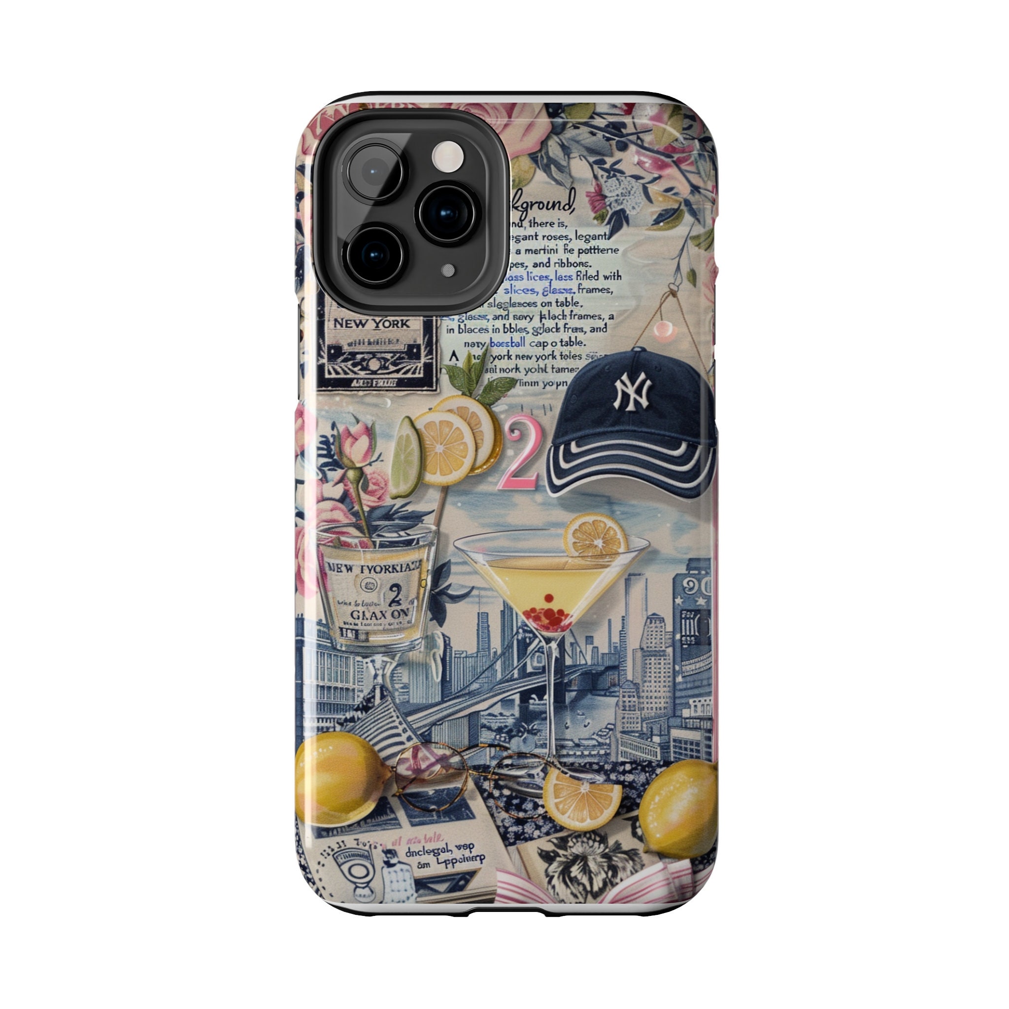 New York Collage iPhone Case, Preppy Aesthetic - Etsy