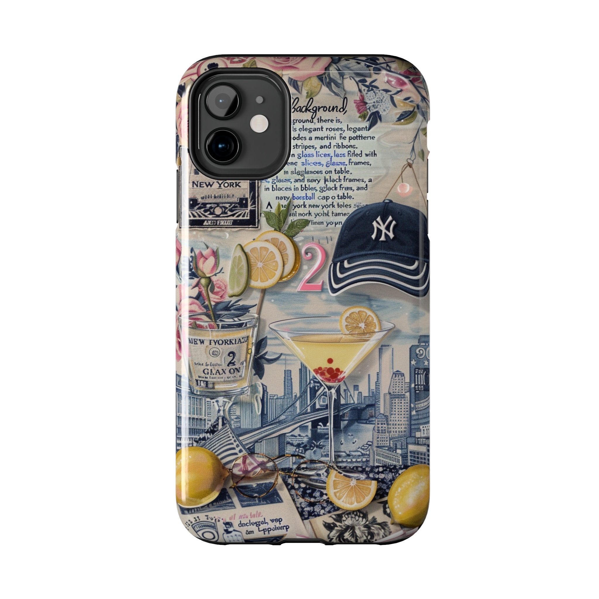 New York Collage iPhone Case, Preppy Aesthetic - Etsy