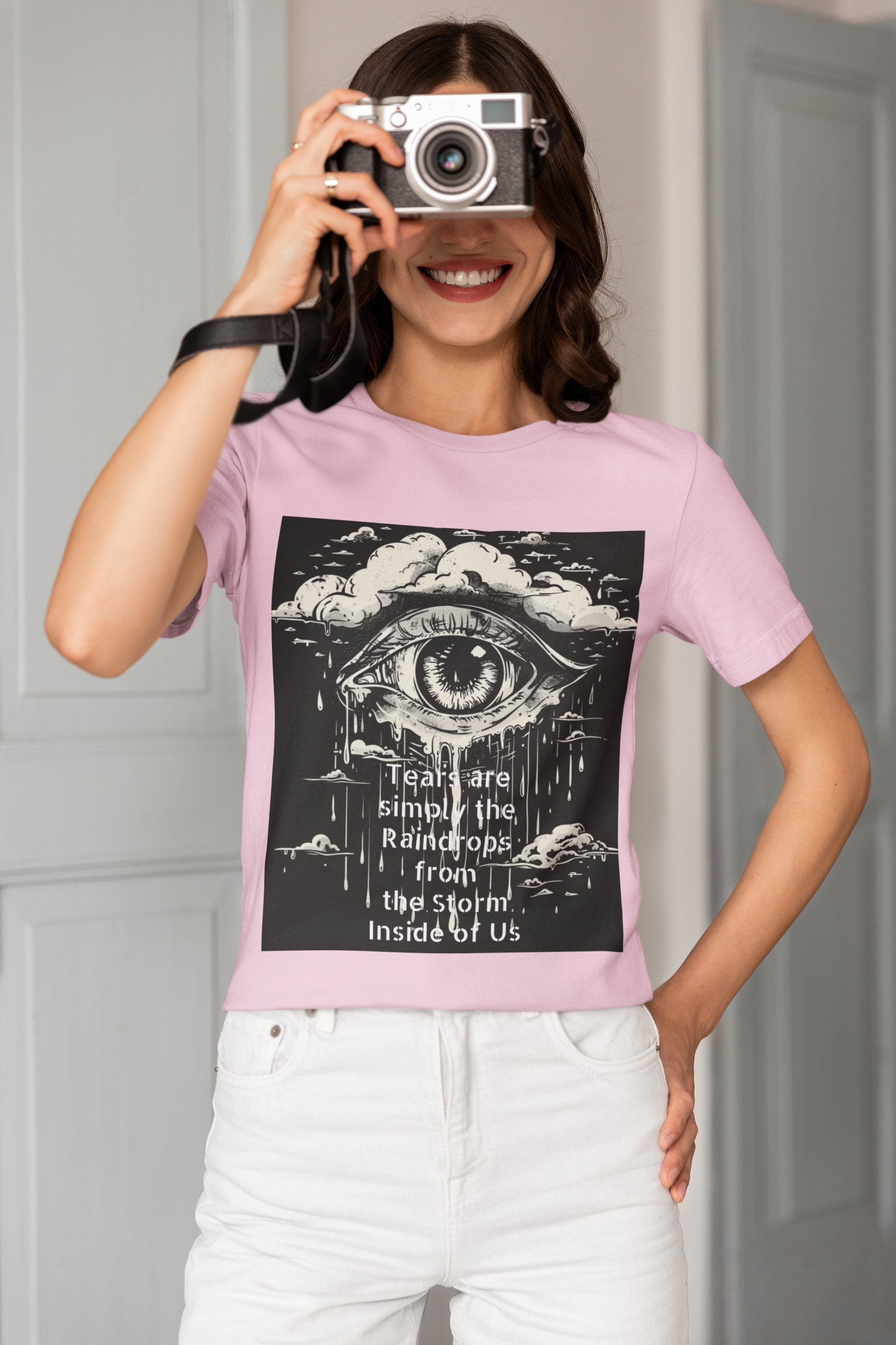 Weirdcore Eyeball in the Clouds T-shirt Dreamcore Aesthetic Grunge ...